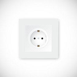 Realistic socket 3d plastic devices for access Vector Image
