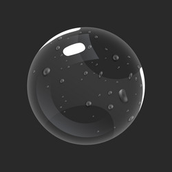 Sphere of poison game icon of magic orb Royalty Free Vector