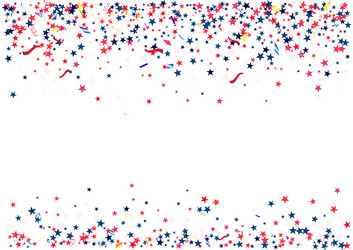 Abstract background with flying red blue silver Vector Image