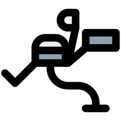 Adjustable fighting chair used for fishing Vector Image