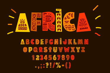 African Lettering Vector Images (over 6,500)