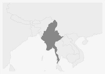 Yangon map Vector Images & Graphics for Commercial Use | VectorStock