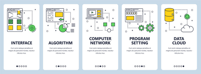 Modern thin line user interface concept Royalty Free Vector