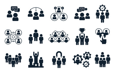 People group icon business person team management Vector Image