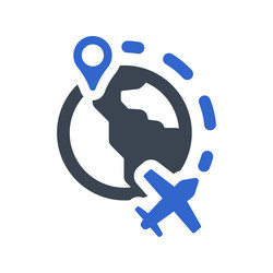 Going abroad icon Royalty Free Vector Image - VectorStock