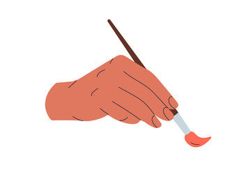 Hand Holding Paintbrush Vector Images (over 680)