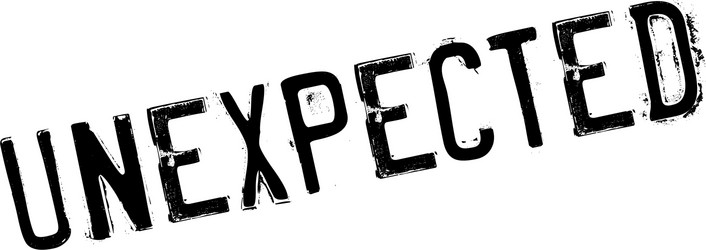 Unexpected rubber stamp Royalty Free Vector Image