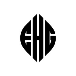 Ehg logo letter design Royalty Free Vector Image