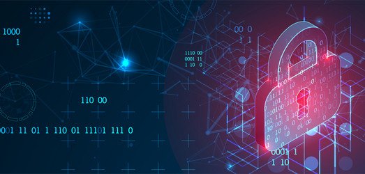 Horizontal banner cyber security information Vector Image Horizontal banner cyber security information Vector Image