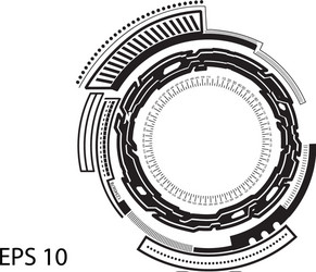 Round logo on white background Royalty Free Vector Image