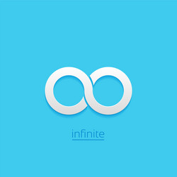 Limitless sign icon infinity symbol isolated Vector Image