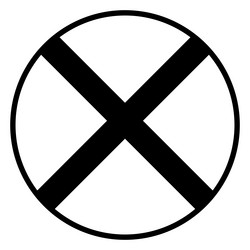 Stop sign traffic symbol rules and Royalty Free Vector Image