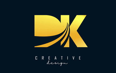 Abstract letters dk d k with fire flames Vector Image
