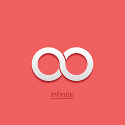Limitless sign icon infinity symbol isolated Vector Image