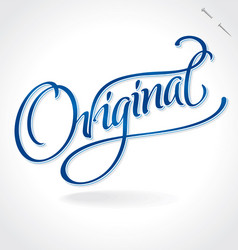 Original hand written lettering sign logo stamp Vector Image