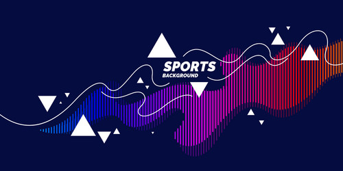 Modern colored poster for sports graphics Vector Image