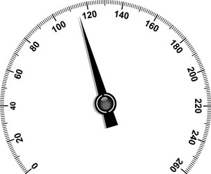 Black speedometer Royalty Free Vector Image - VectorStock