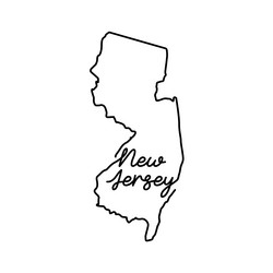 State Outline New Jersey Vector Images (over 450)