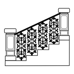 Black Stair Railing Vector Images (over 360)