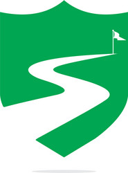 Way to success logo design Royalty Free Vector Image