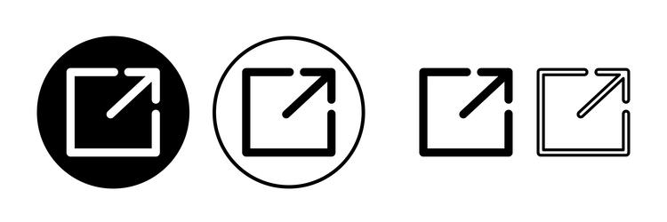 External link icon hyperlink chain symbol Vector Image