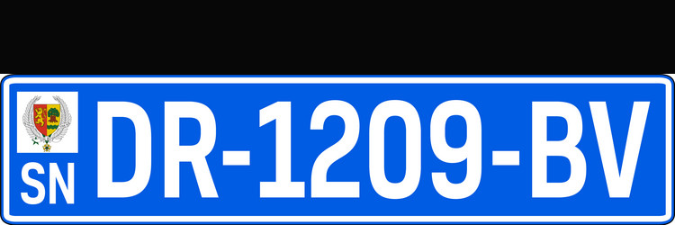 Australia car plate design Royalty Free Vector Image