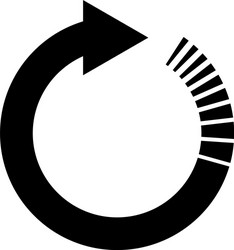 Circle arrow with tail effect circular arrows Vector Image