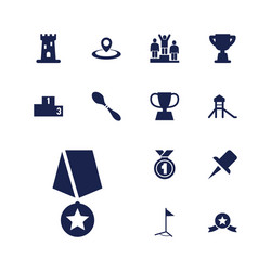 Place icons Royalty Free Vector Image - VectorStock