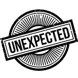 Unexpected rubber stamp Royalty Free Vector Image