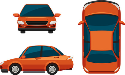 Car top view Royalty Free Vector Image - VectorStock