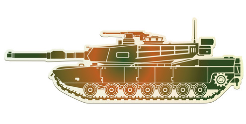 M1 Abrams Main Battle Tank Royalty Free Vector Image