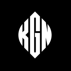Kgn logo letter design Royalty Free Vector Image