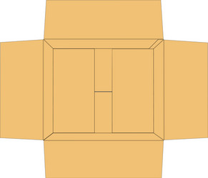 Closed Carton Box Top View Vector Images (over 310)