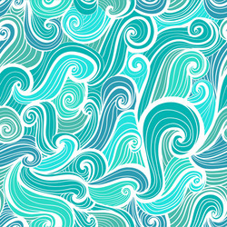 Seamless wave pattern Royalty Free Vector Image