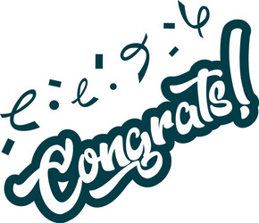 Congrats graduation congratulations at school Vector Image