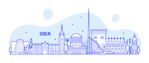 Dublin Ireland Vector Images (over 2,500)