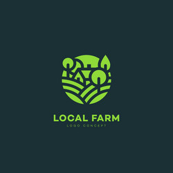 Agriculture science logo design template Vector Image