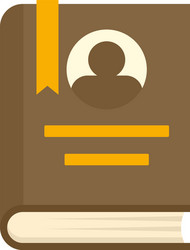 Set of book icon flat style Royalty Free Vector Image