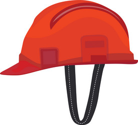 Yellow labour helmet on a white background Vector Image