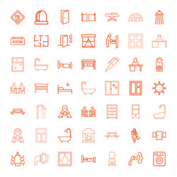 16 room icons Royalty Free Vector Image - VectorStock
