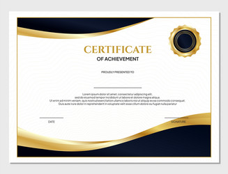 Certificate background modern design template Vector Image