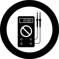Digital multimeter for measuring electrical Vector Image