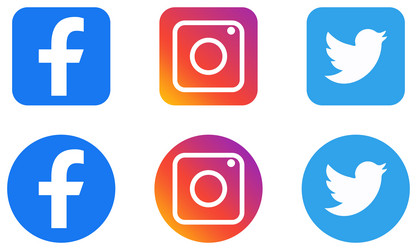 Facebook Twitter Vector Images (over 3,600)