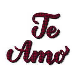 Te amo calligraphy hand lettering i love you Vector Image