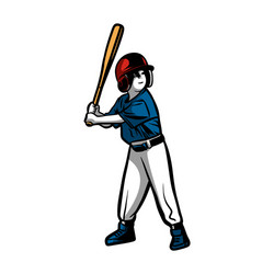Baseball player hit ball black white Royalty Free Vector