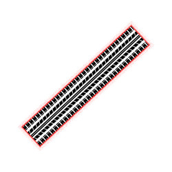 Red and black tire track wallpaper Royalty Free Vector Image