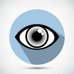 Human eye icon cartoon style Royalty Free Vector Image