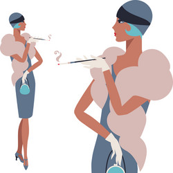 1920s Flapper Vector Images (over 980)
