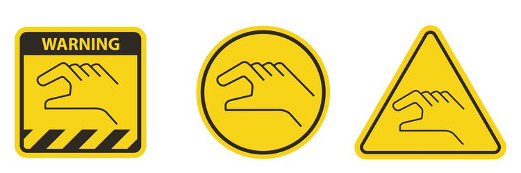 Manual control symbol sign on white background Vector Image