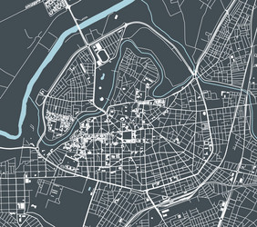 Map city larissa greece Royalty Free Vector Image